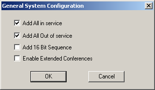 General System Configuration