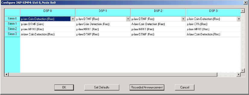 Configuring the DSP-ONE Card