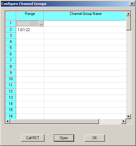 Configuring Channel Groups