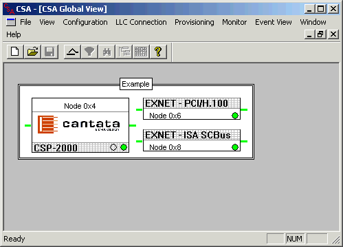 Viewing an EXNET Connect Node on a Ring