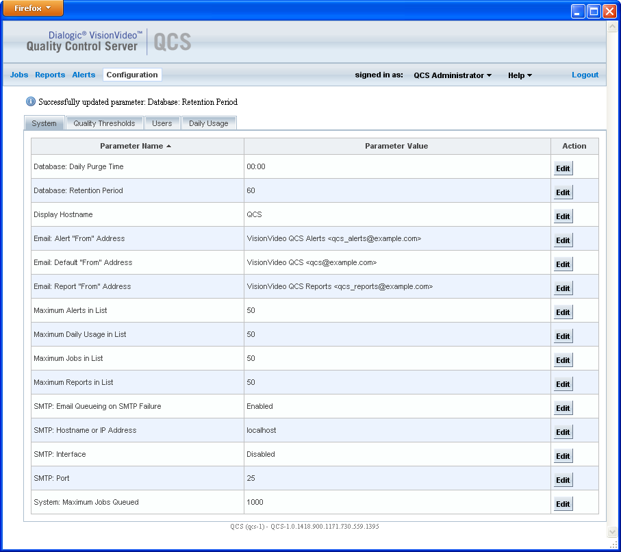 Configuring System Parameters
