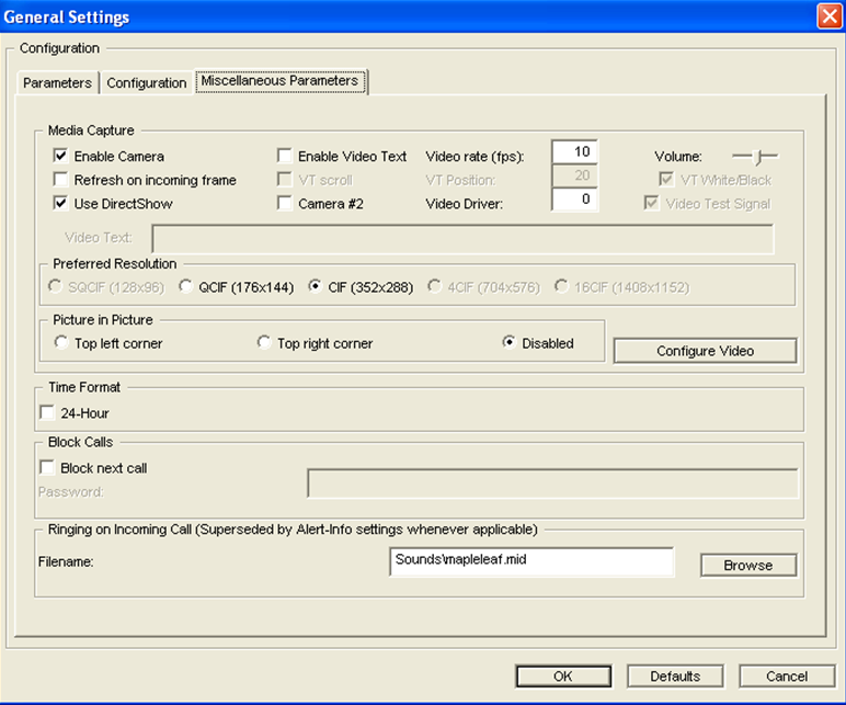 Configuring the Client Softphone